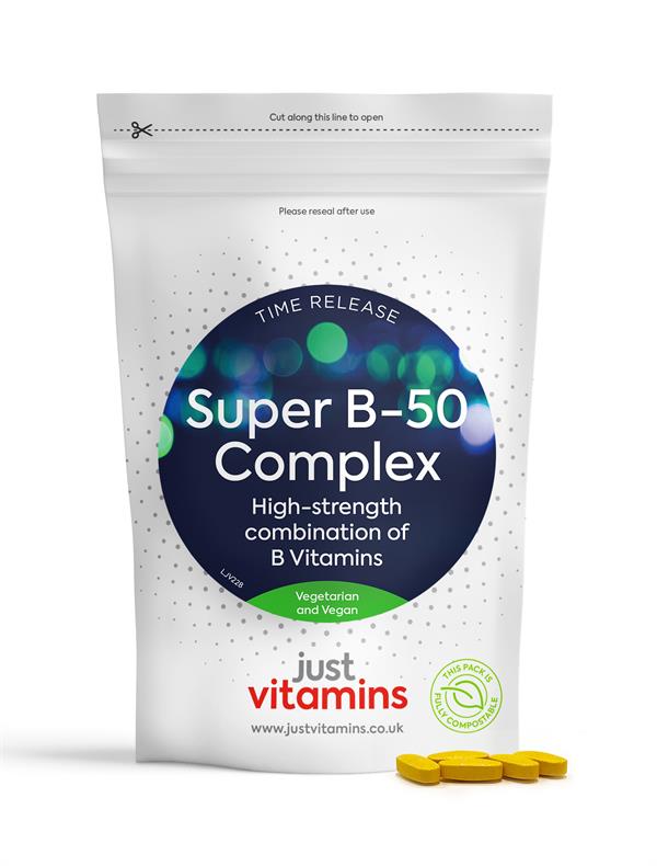 Super Vitamin B50 Complex Tablets | Timed Release Formula